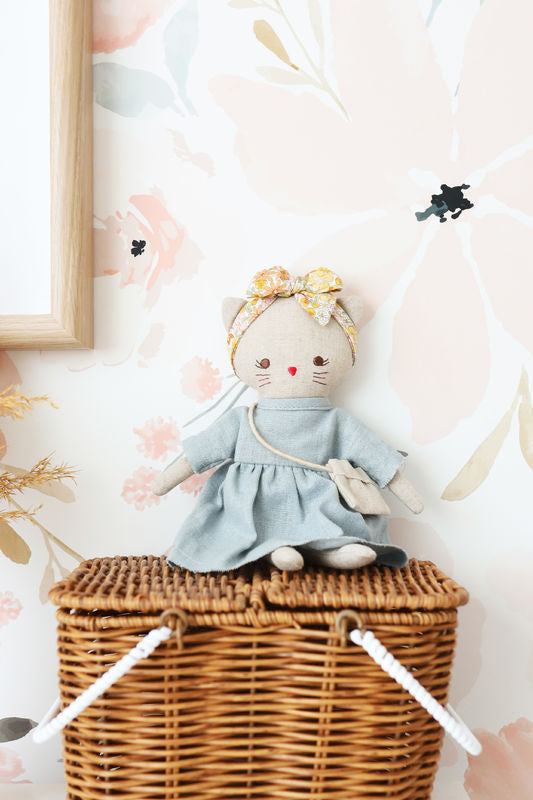 Mini Lilly Kitty | Grey Linen | Alimrose – The Pressie Box